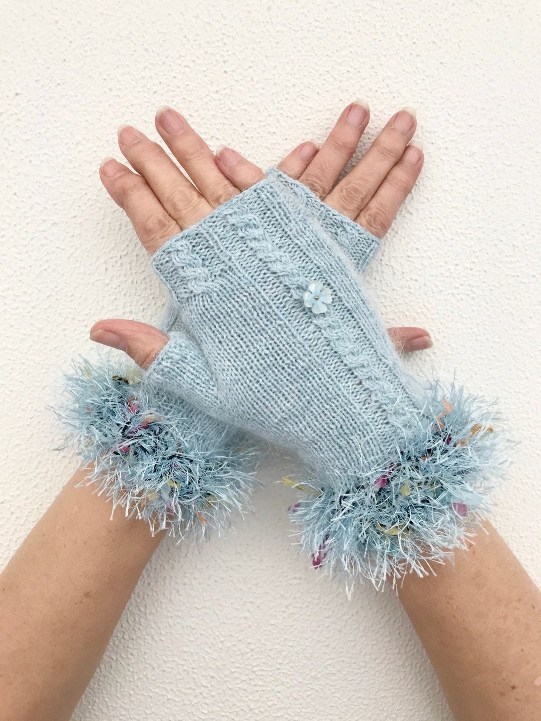 Fancy Women's Mittens Long Mittens Cuffed Mittens - Etsy