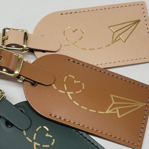 Loop-de-loop Paper Airplane Luggage Tag Gifts Traveler - Etsy