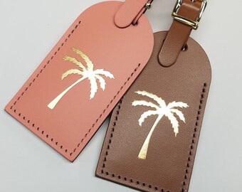 Palm Tree Luggage Tag - Etsy
