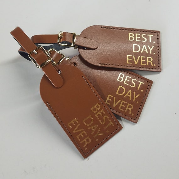 BEST DAY EVER Luggage Tag Gifts Traveler Wedding | Etsy