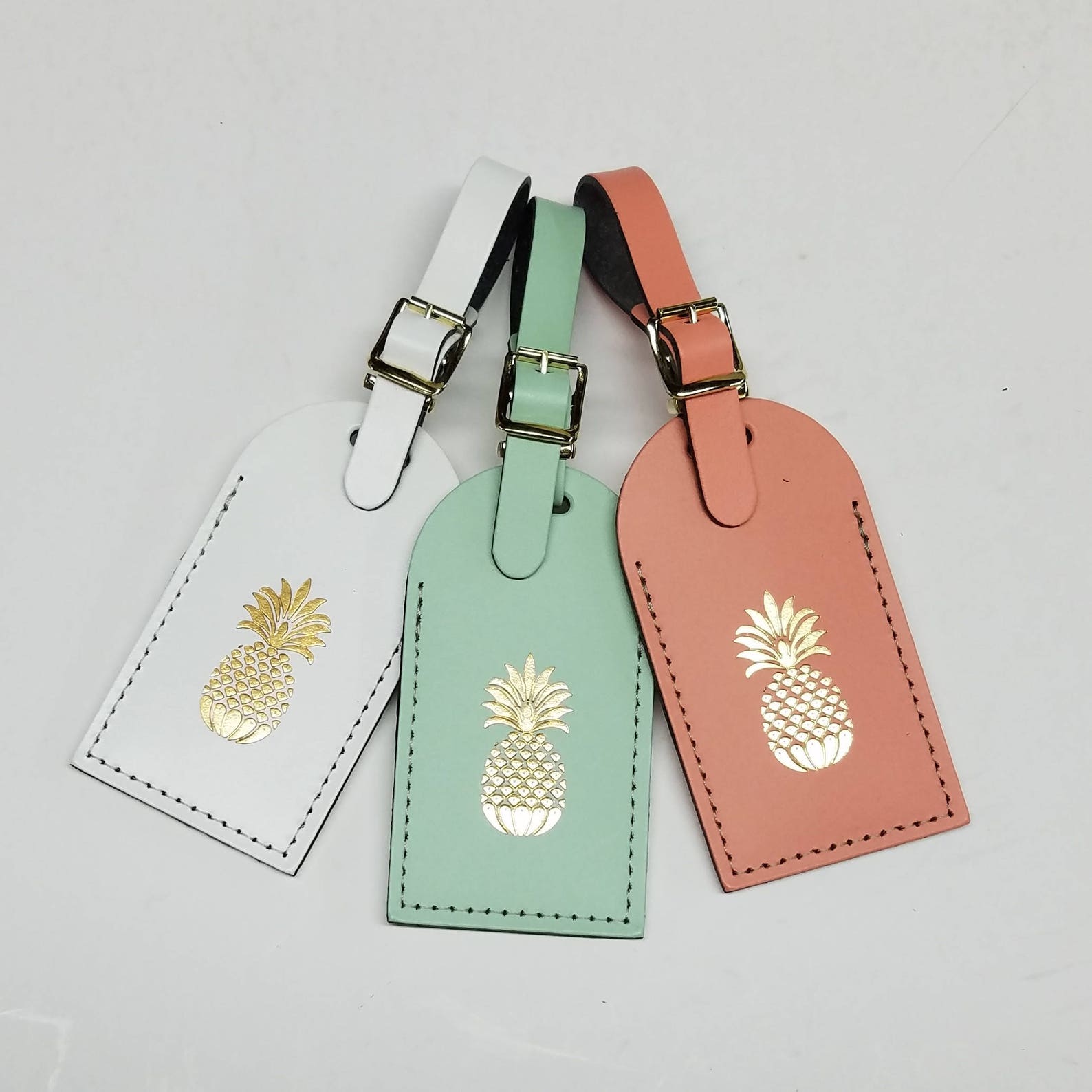 Pineapple Designed by Jenn Luggage Tag Gifts Traveler | Etsy