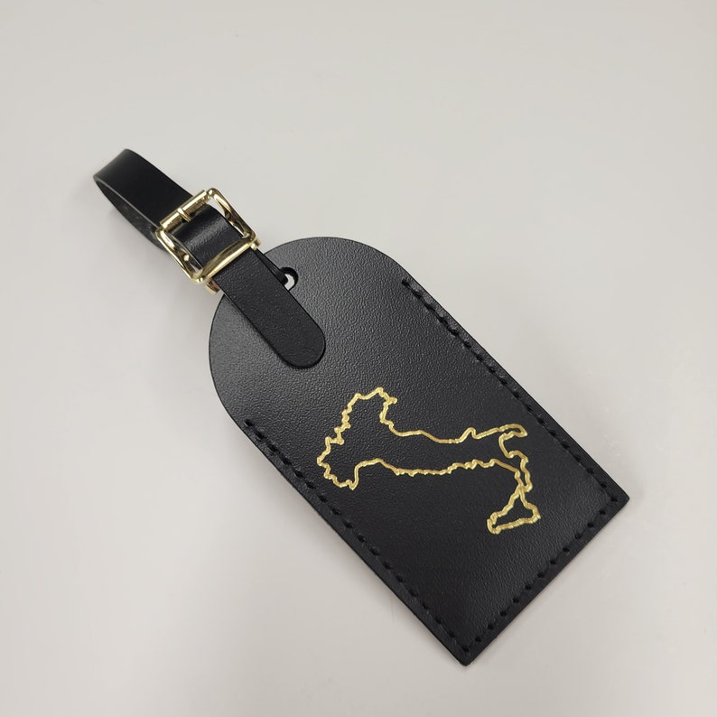 Italy Map Luggage Tag: Traveler Gift, Made in USA @currysleather - Etsy