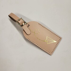Loop-de-loop Paper Airplane Luggage Tag - Gifts - Traveler - Wedding ...
