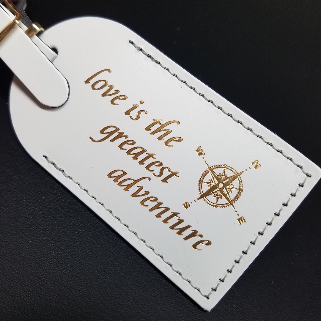Compass Love is the Greatest Adventure Luggage Tag Gifts - Traveler ...
