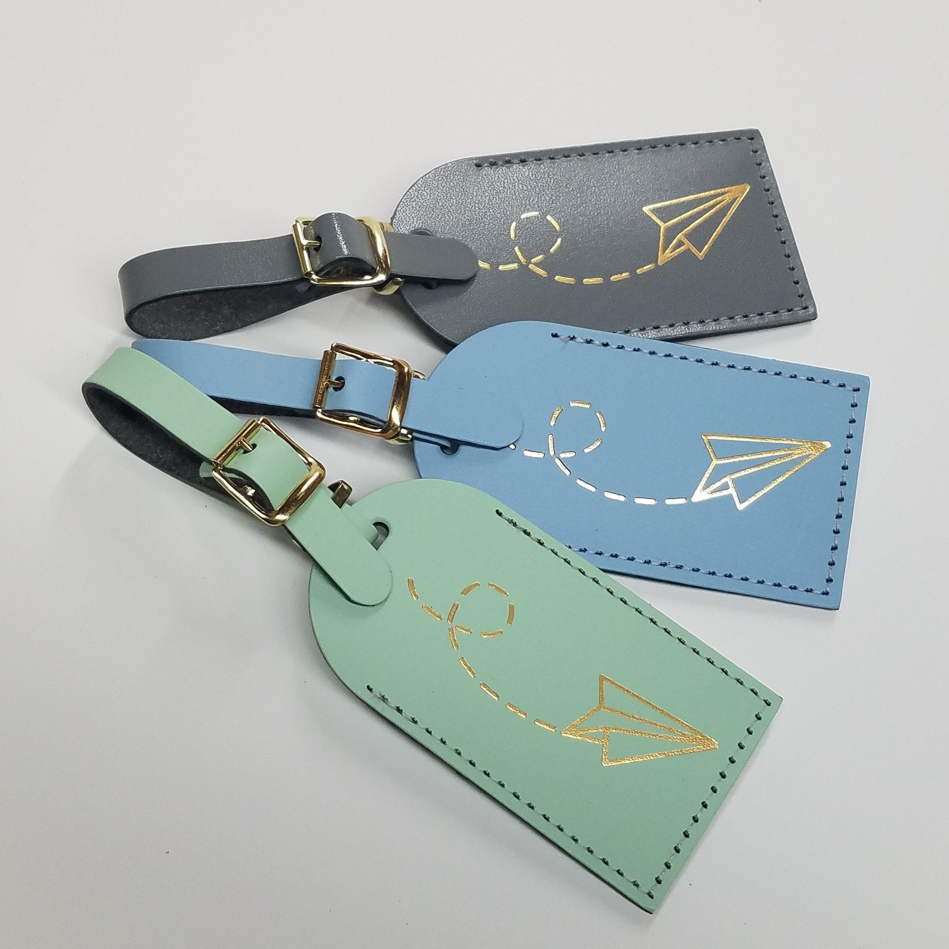 Loop-De-Loop Paper Airplane Luggage Tag Gifts Traveler | Etsy