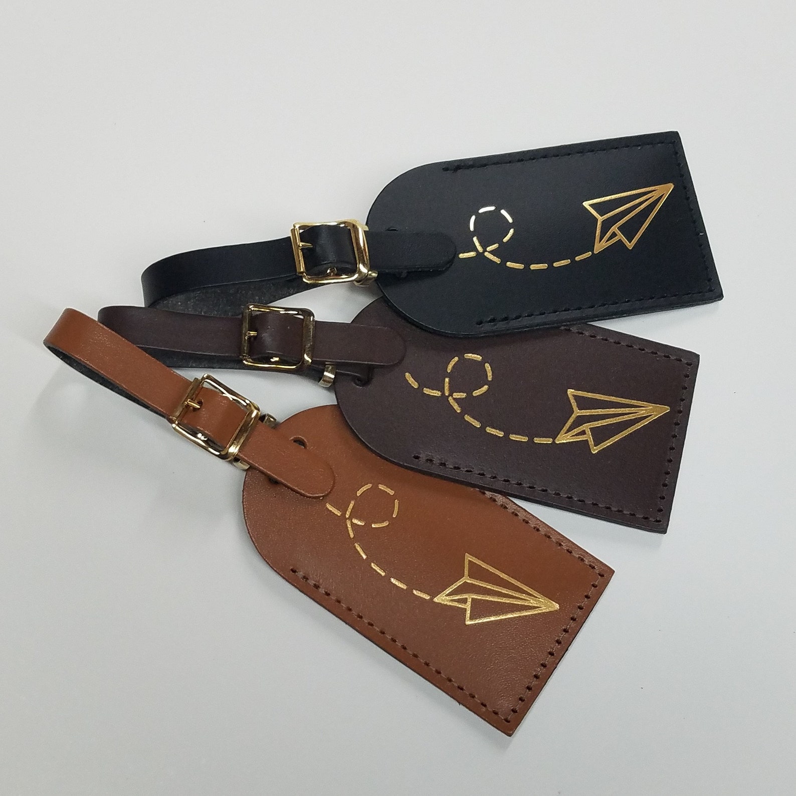 Loop-De-Loop Paper Airplane Luggage Tag Gifts Traveler | Etsy