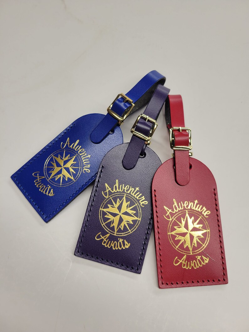 Adventure Awaits With Compass Luggage Tag Gifts Traveler - Etsy