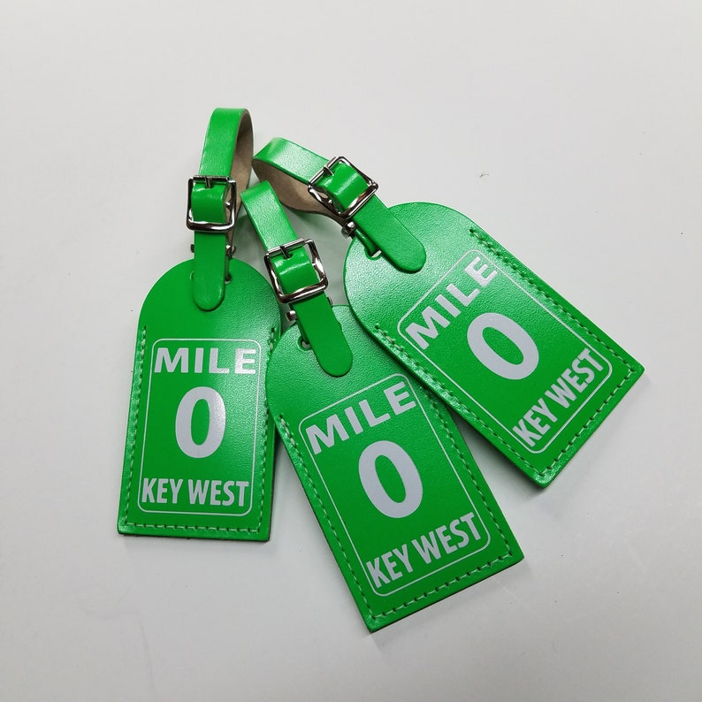 MILE 0 Key West Luggage Tag Gifts Traveler Wedding - Etsy