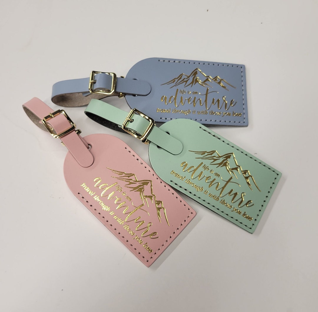 Life is an Adventure in the Mountains Luggage Tag - Travel Gift - Made ...