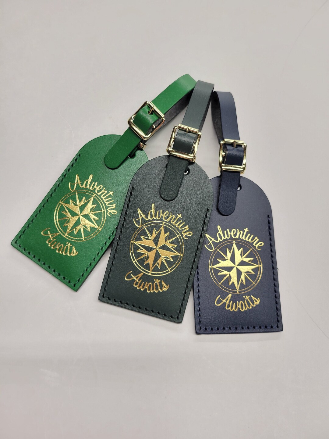 Adventure Awaits With Compass Luggage Tag Gifts Traveler - Etsy