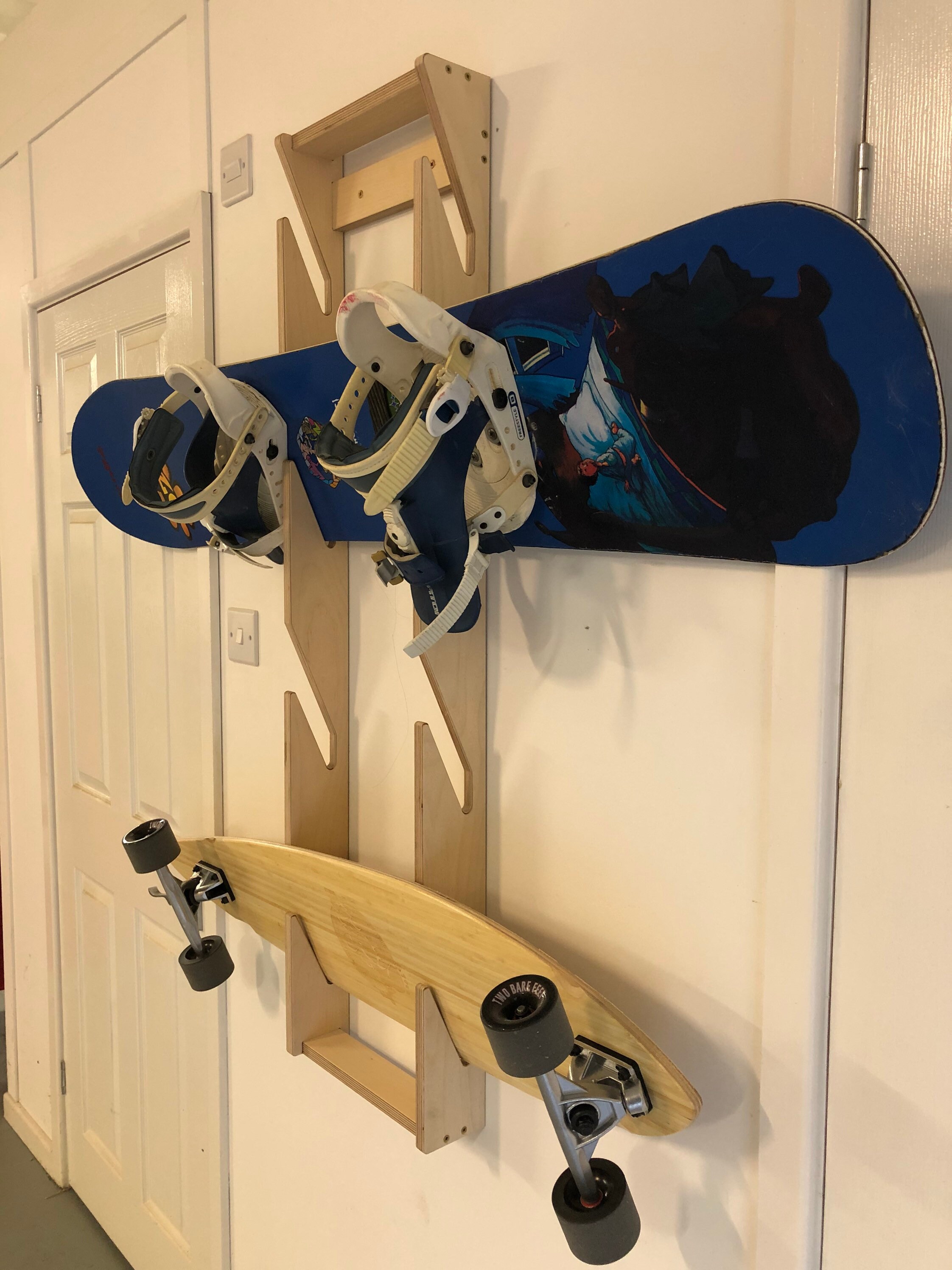 Snowboard/longboard Rack | Etsy