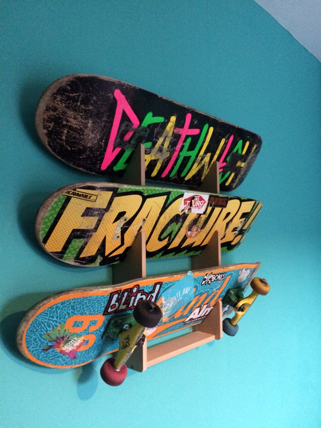 Skateboard Rack. Holds up to 3 Boards. - Etsy