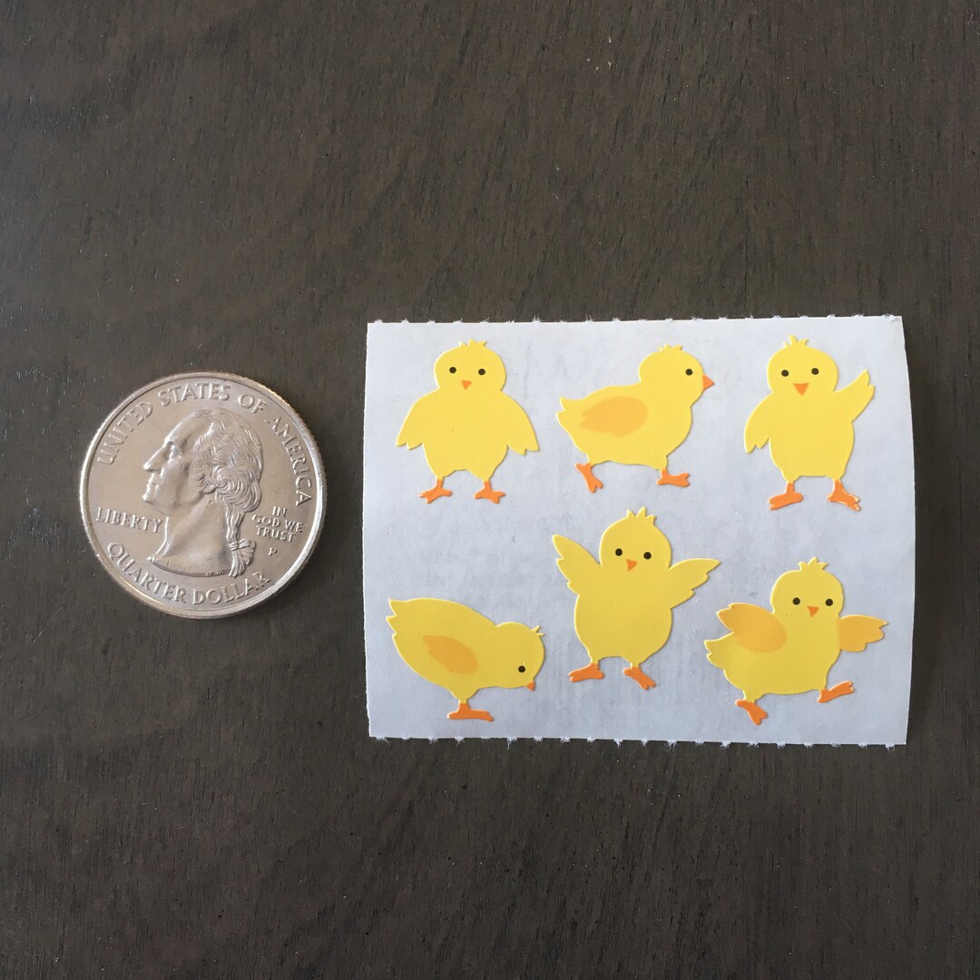 Baby Chick Stickers--mrs. Grossman's Little Chick Stickers - Etsy