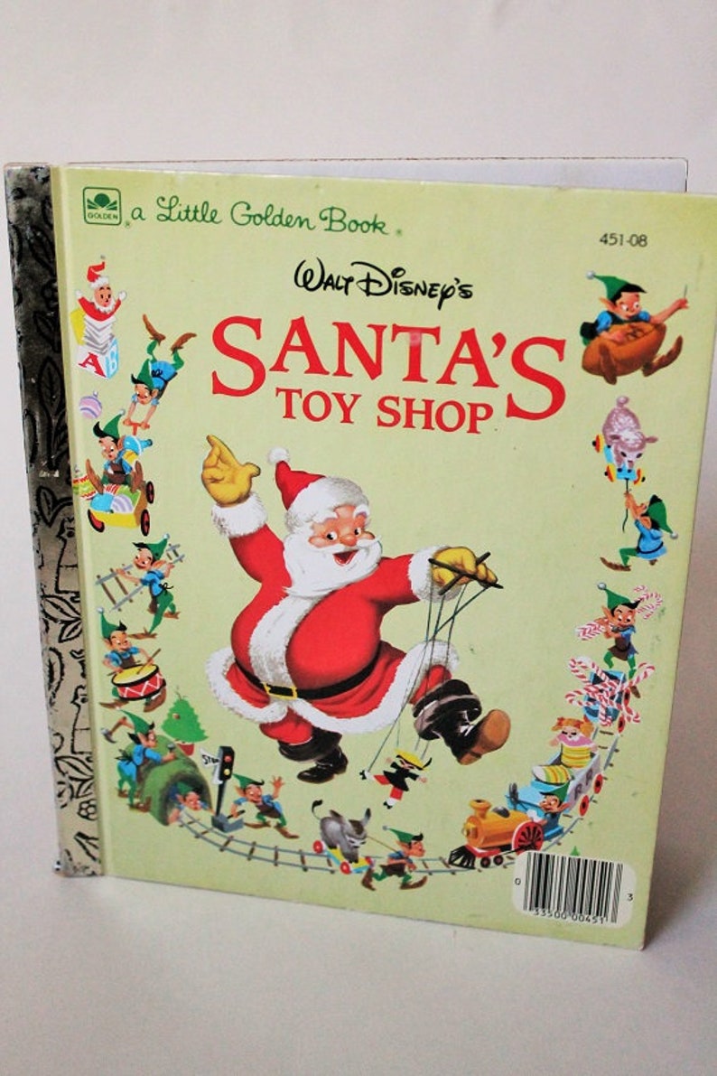 Santa's Toy shop book-Walt Disney-Little Golden | Etsy