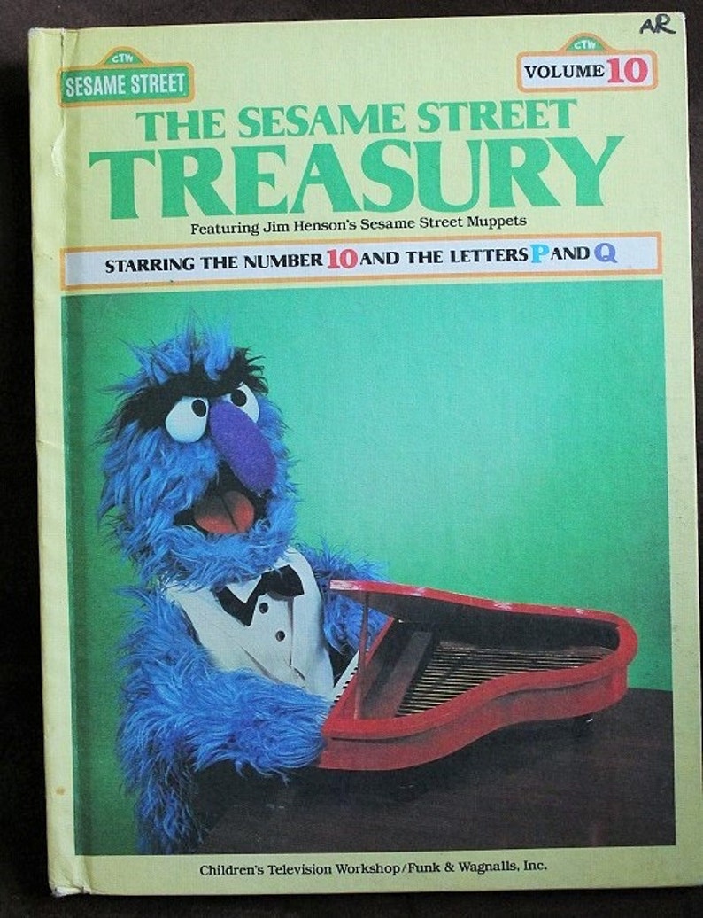 Sesame Street Treasury Volume 10-Number 10 and the Letters P & | Etsy