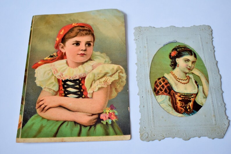 Victorian girl pictures-late 1800's-postcards-scrap | Etsy