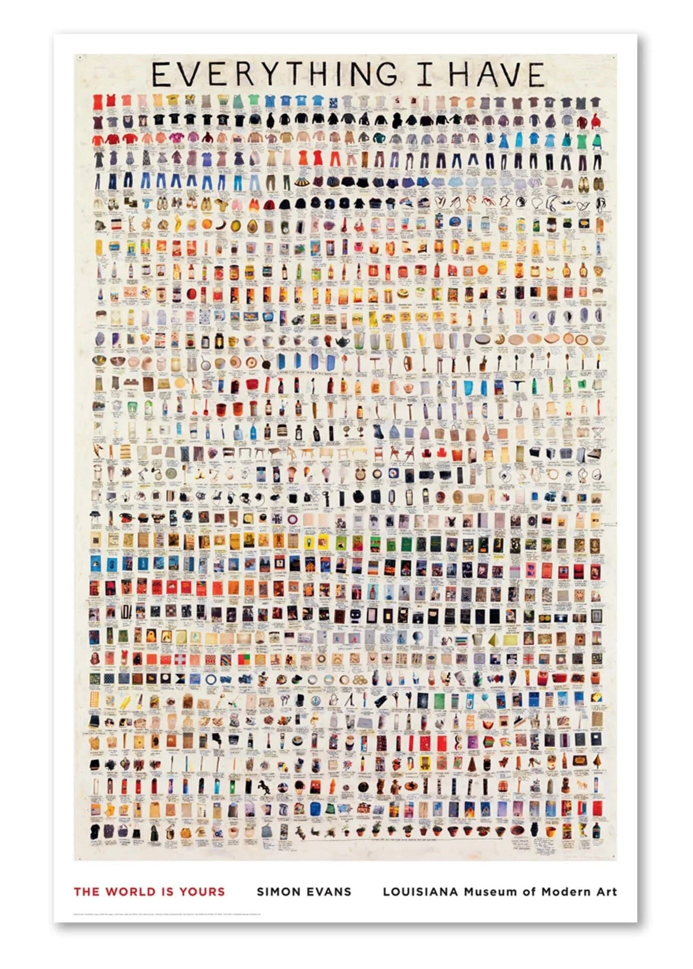 Simon Evans Everything I Have Original Gallery Museum - Etsy