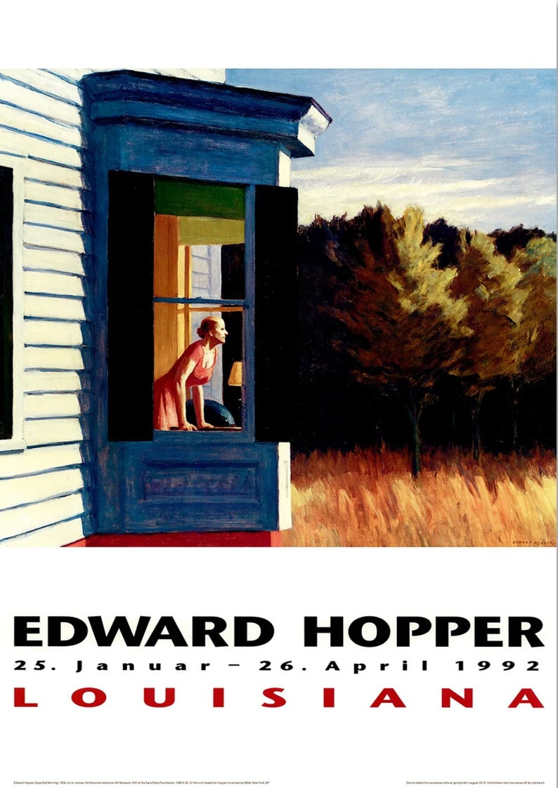 Edward Hopper Museum Gallery Exhibition Poster Original Gallery Wall ...