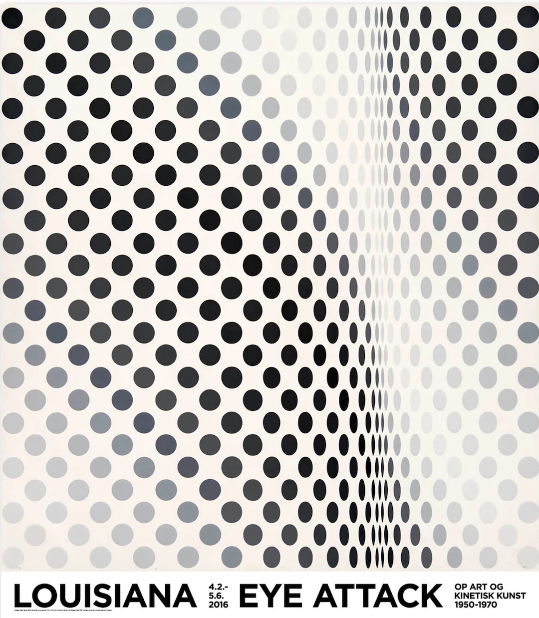 Bridget Riley Original Museum Gallery Exhibition Poster Eye Attack ...