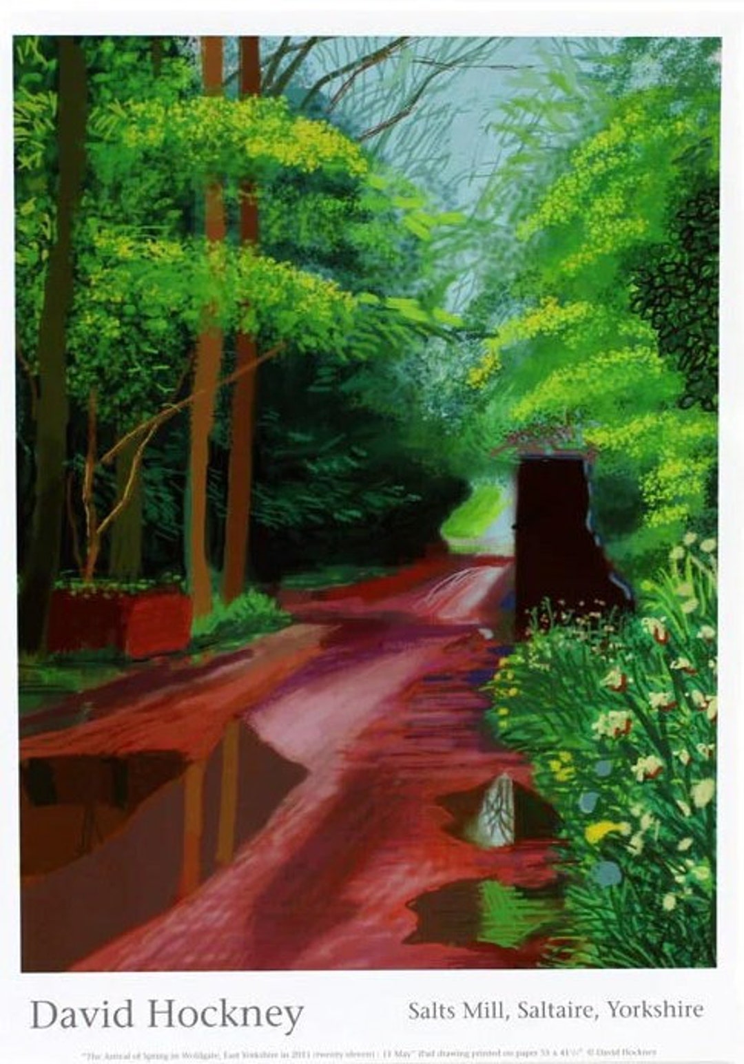 David Hockney, Poster, Original Gallery Exhibition Poster, Arrival of ...