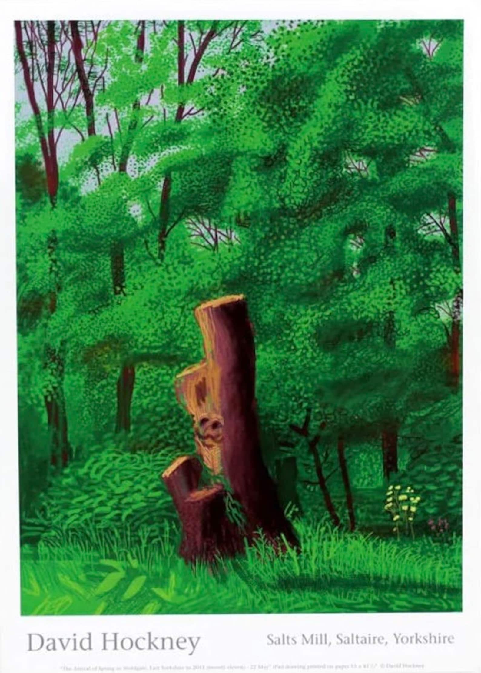 David Hockney Original Gallery Exhibition Poster Arrival of Spring 47 ...