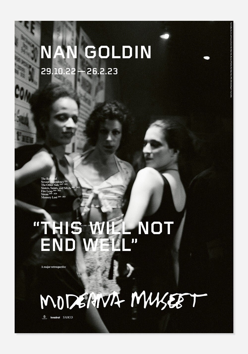 Nan Goldin Original Gallery Museum Exhibition Poster This Will Not End ...