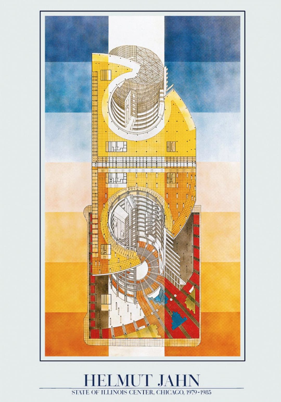 Helmut Jahn, State of Illinois Centre James R Thompson Centre in ...