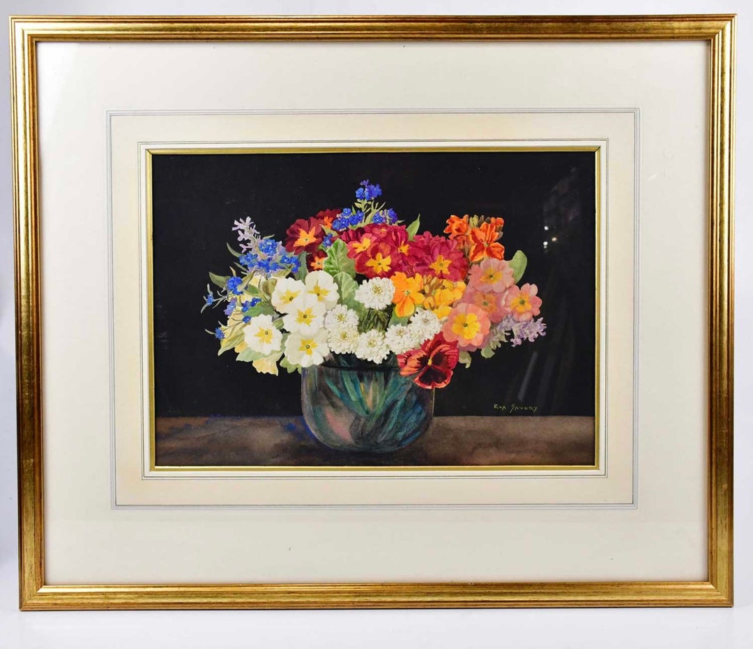 Eva Savory 1882-1938 Original Watercolour Painting Still Life With ...