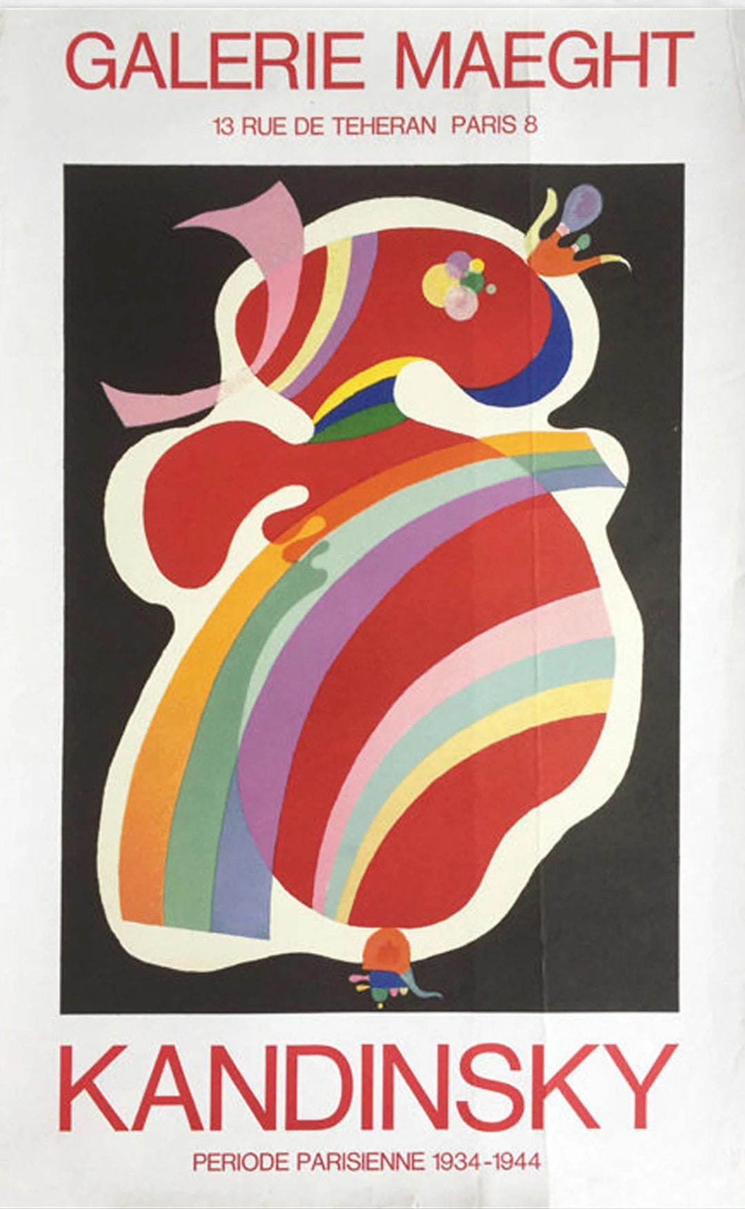 Wassily Kandinsky Vintage Gallery Exhibition Poster Genuine Gallery ...