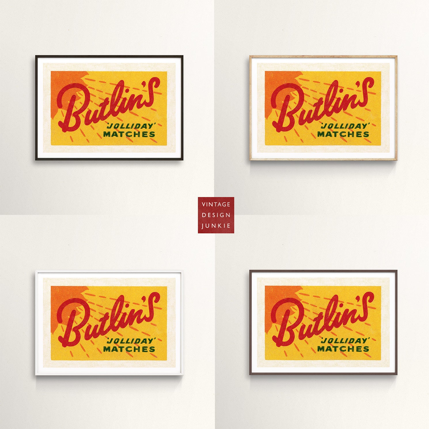 Butlin's Holidays Art Print | Retro Sun Vacation Poster | Vintage ...
