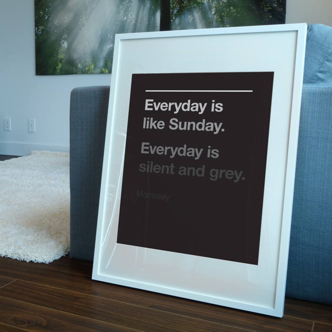 Morrissey - Every Day is Like Sunday - Art Print / Poster - the Smiths ...