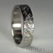 Hand Engraved Titanium Ring. Handmade Titanium Scroll Ring With Hand ...