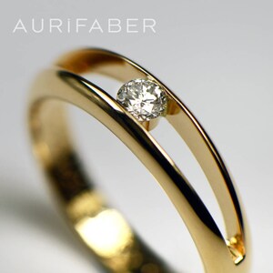 Solitaire Diamond Ring for Women. Single Brilliant Cut Diamond Ring 0 ...