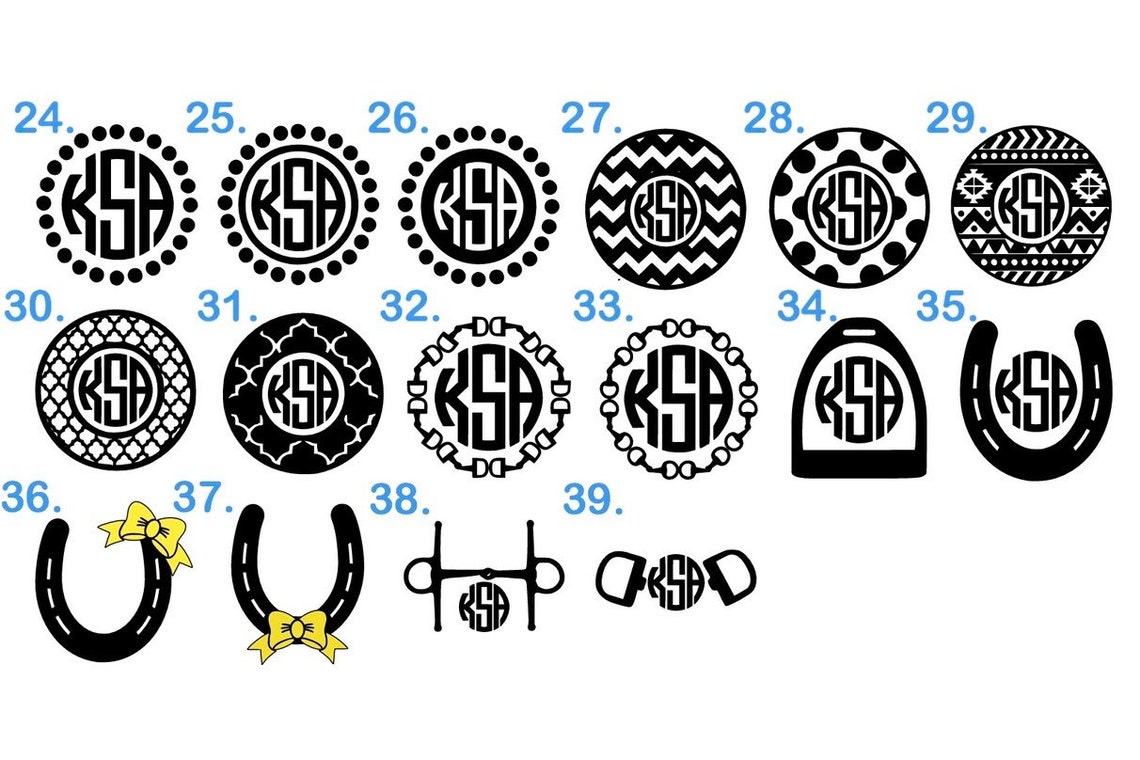 Equestrian Riding Helmet Monogram Decal UPDATED Over 30 | Etsy