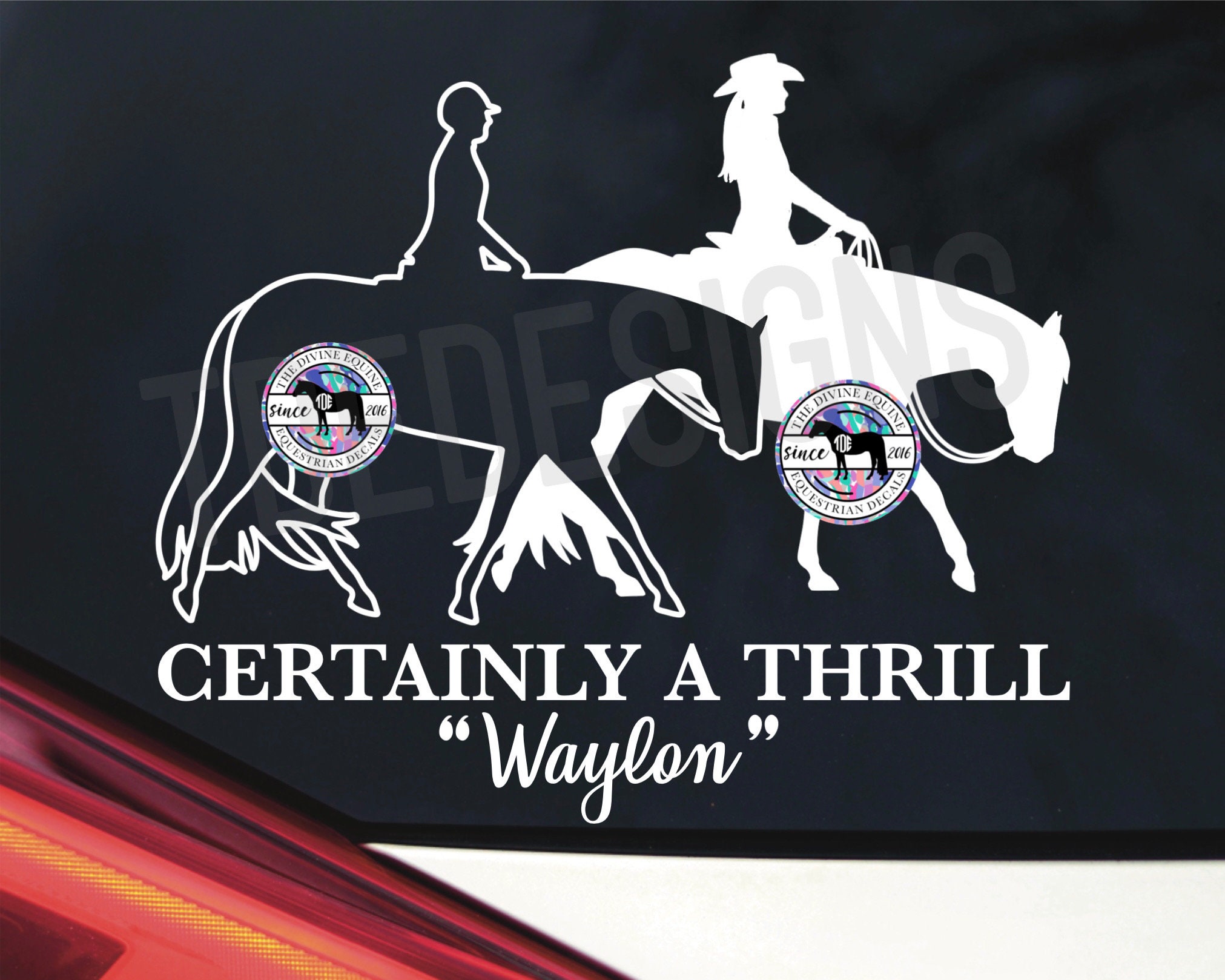 Western Pleasure Horse Decals