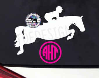 Horse Jumping Decal | Etsy