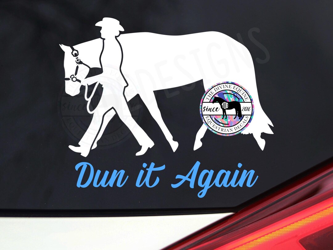 Halter Showmanship Horse Vinyl Car/trailer/bucket/tumbler Decal With ...