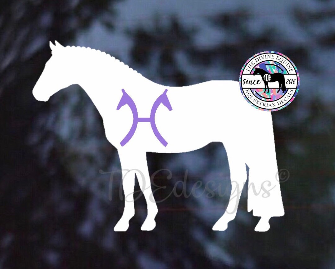 Sport Horse With Breed Brand Vinyl Car/laptop/tumbler Decal - Any Brand ...
