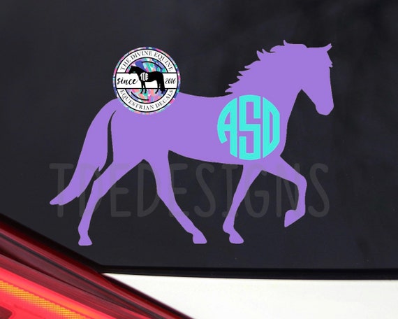 Tennessee Walking Horse Vinyl Monogram - Etsy