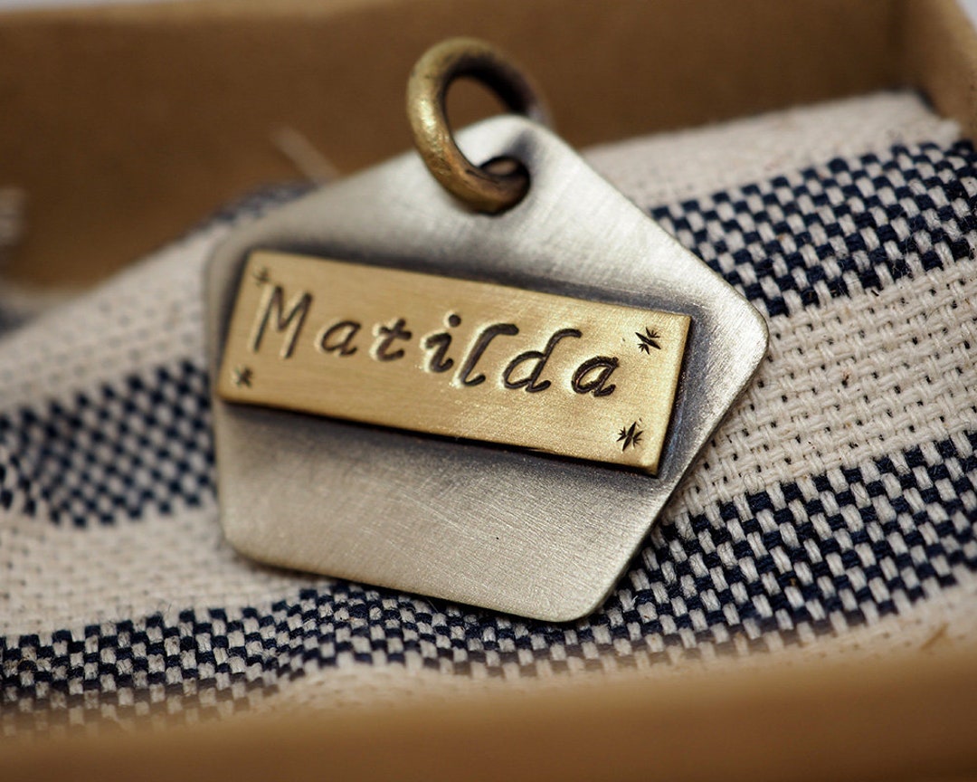 Dog ID Tag, Pet Dog Tag, Double Sided Dog ID Tag, Puppy Tag, Customized ...