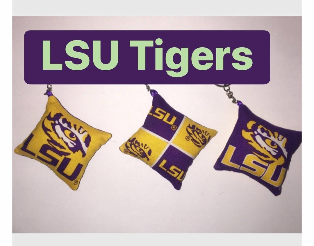 LSU Tigers Mini Pillow Keychain Hand Made in the USA - Etsy