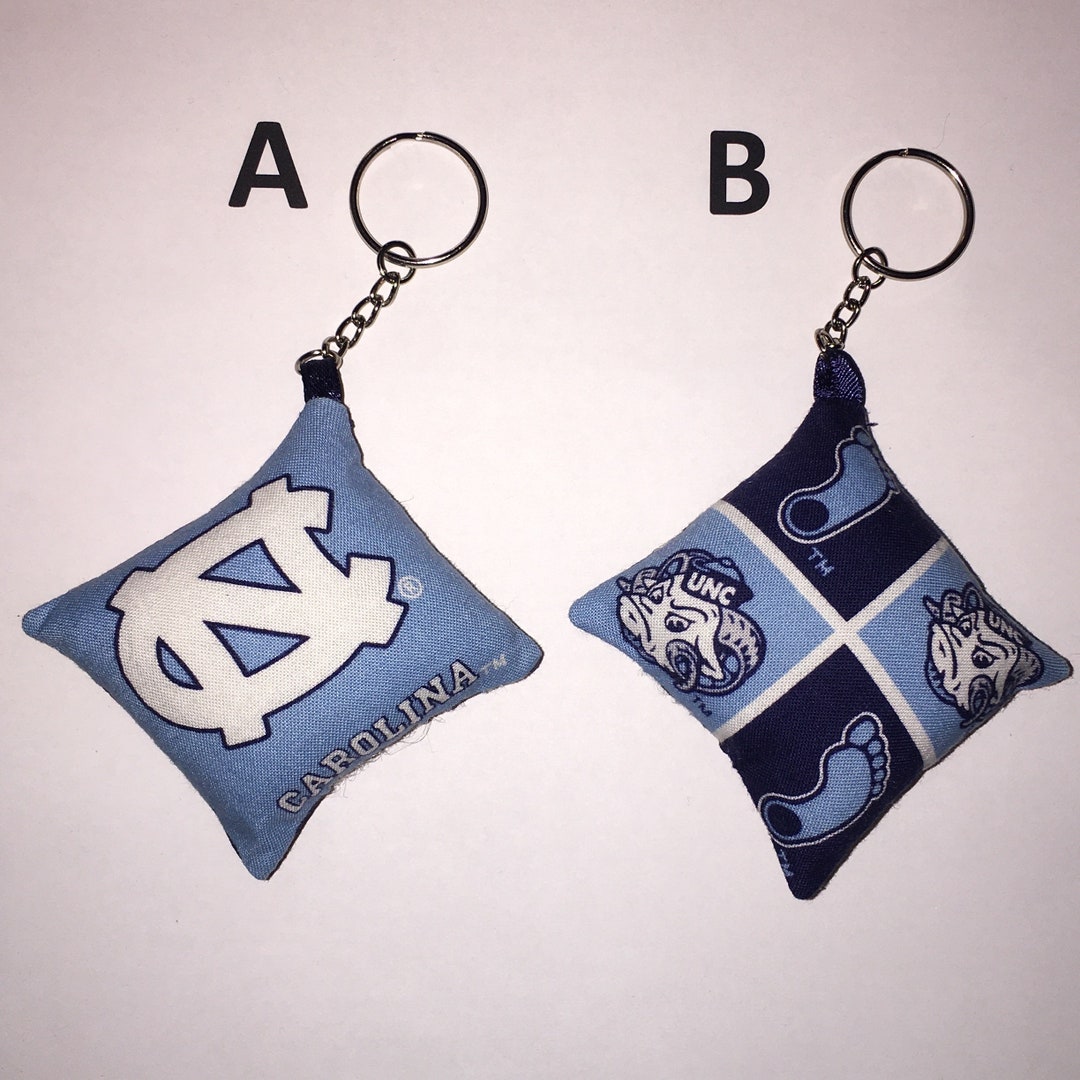 North Carolina Tar Heels UNC Mini Pillow Keychain Hand Made in the USA ...