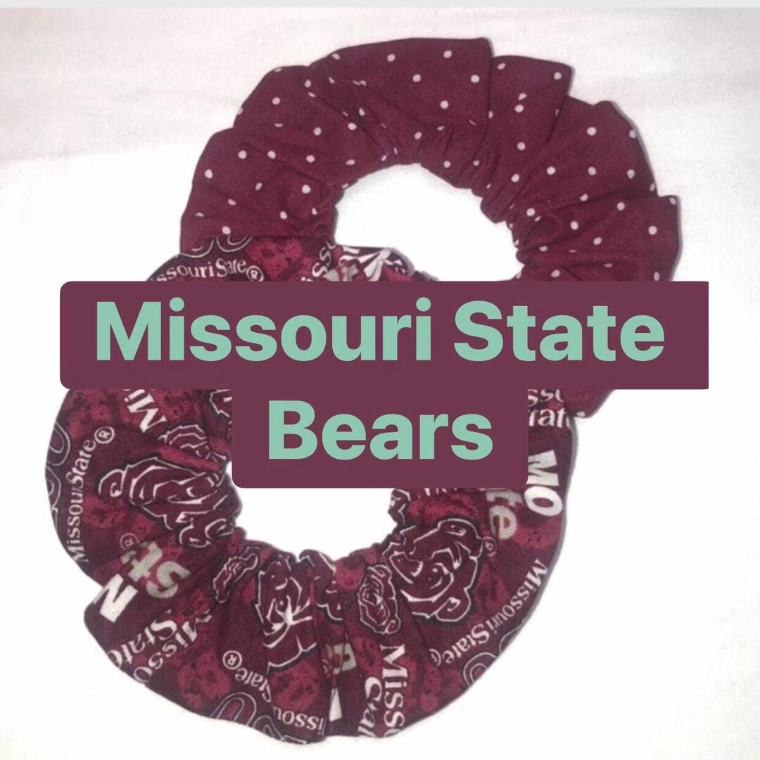 Mo State Missouri State Bears Hair Scrunchies Wristbands 2 Pack Hand ...