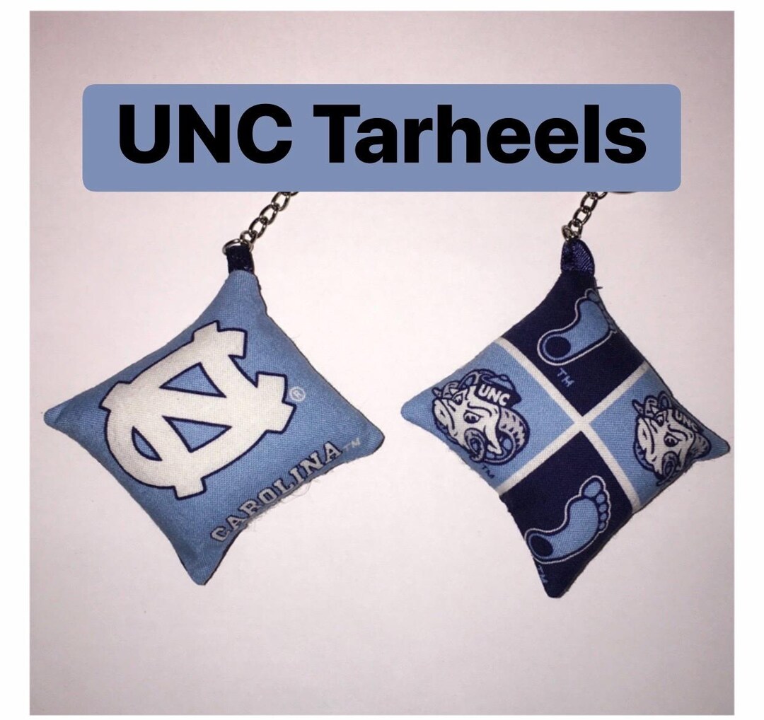 UNC Tarheels Mini Pillow Keychain Hand Made in the USA - Etsy