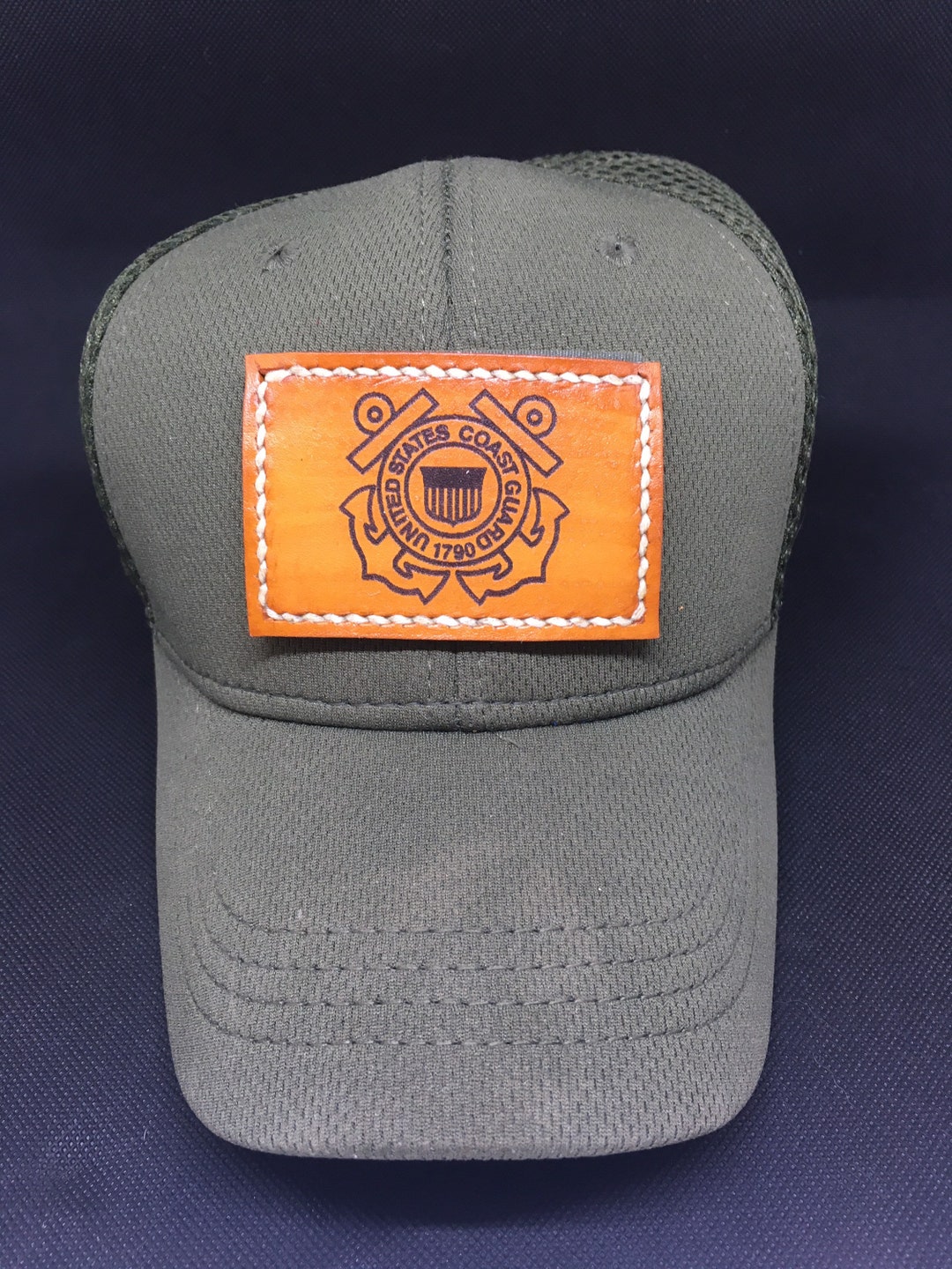 US Coast Guard Logo Leather Morale Patch - Etsy