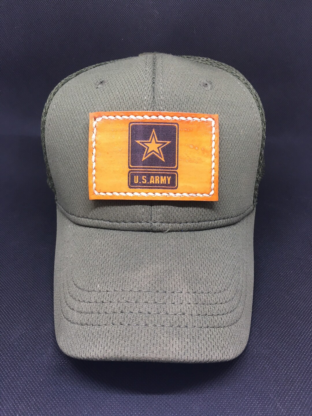 US Army Logo Leather Morale Patch - Etsy