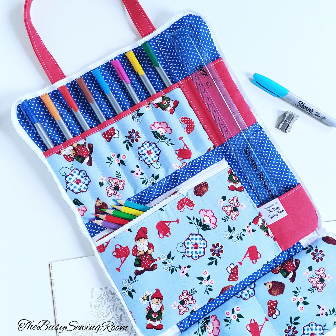 Gnomes Colouring Caddy, Art Folio, Activity Case, Artist Tote - Etsy