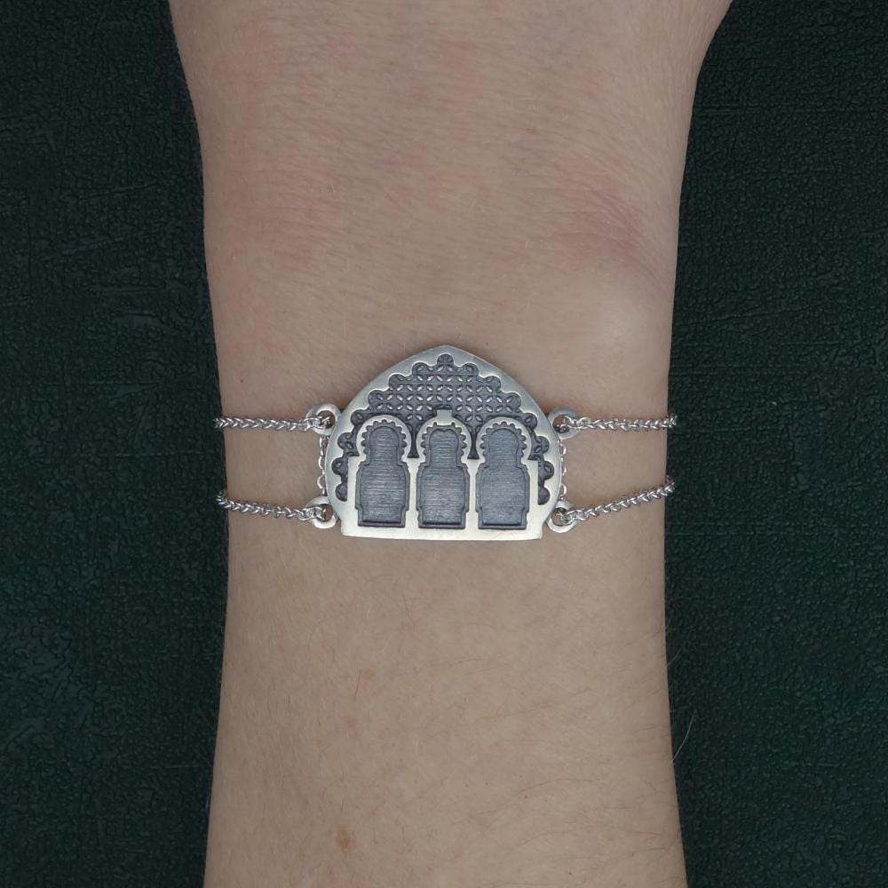 Moorish Door Bracelet, Oriental Arabic Jewelry, Sterling Silver ...