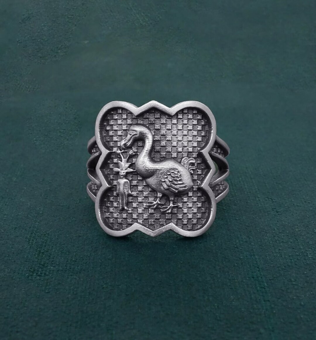 Dodo & Mandragore Ring, Miniature and Illumination Spirit, Sterling ...