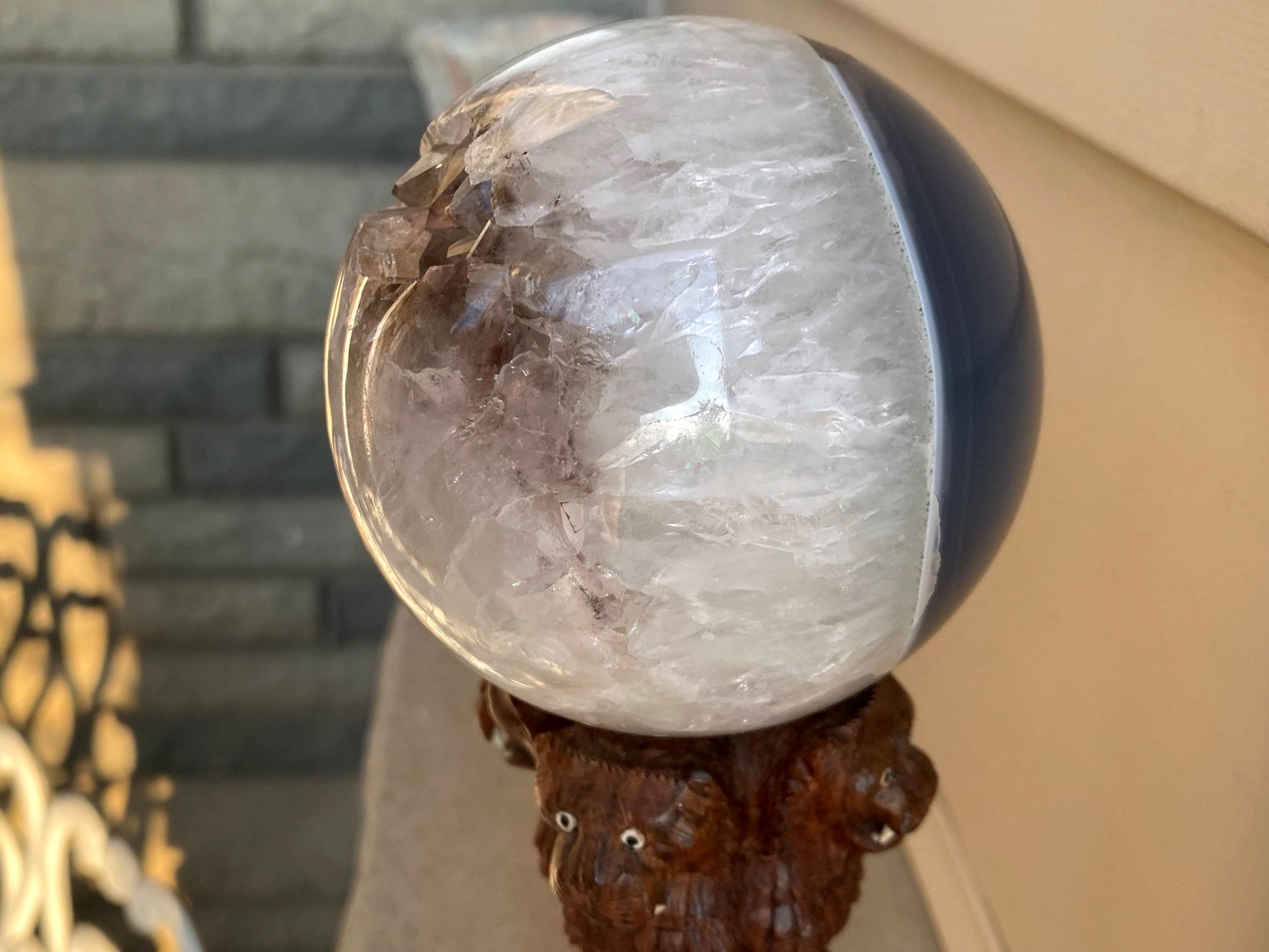 Agate Druzy Sphere / Smokey Quartz Sphere / Crystal ORB / - Etsy Canada